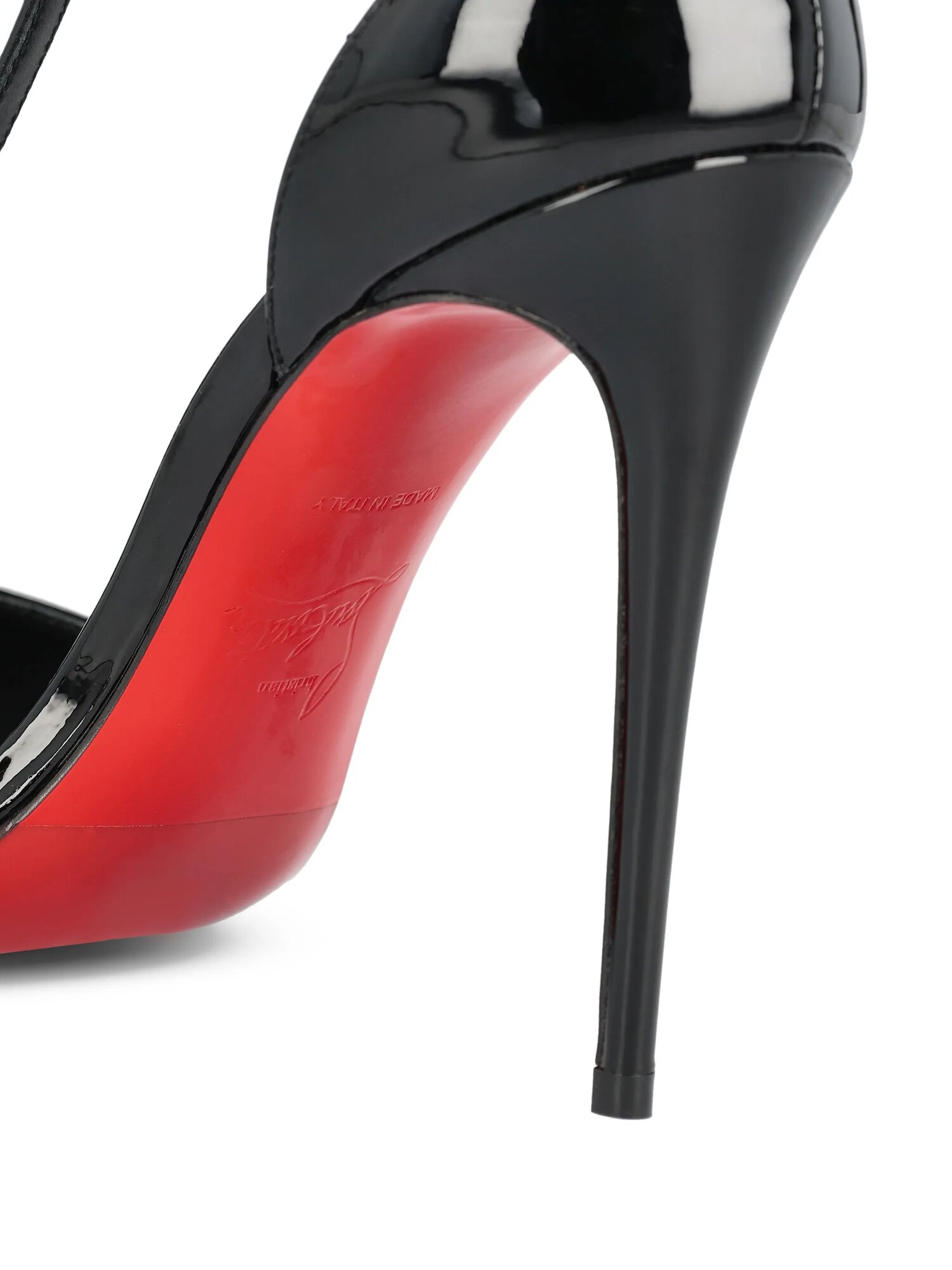Туфли Christian Louboutin T-strap point-toe pumps, размер 36, black/black — фото 1