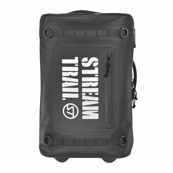 Сумка - рюкзак, дорожная влагозащитная, на колесах Stream Trail Trolley Duffle Kaga BK/Silver ST-026675