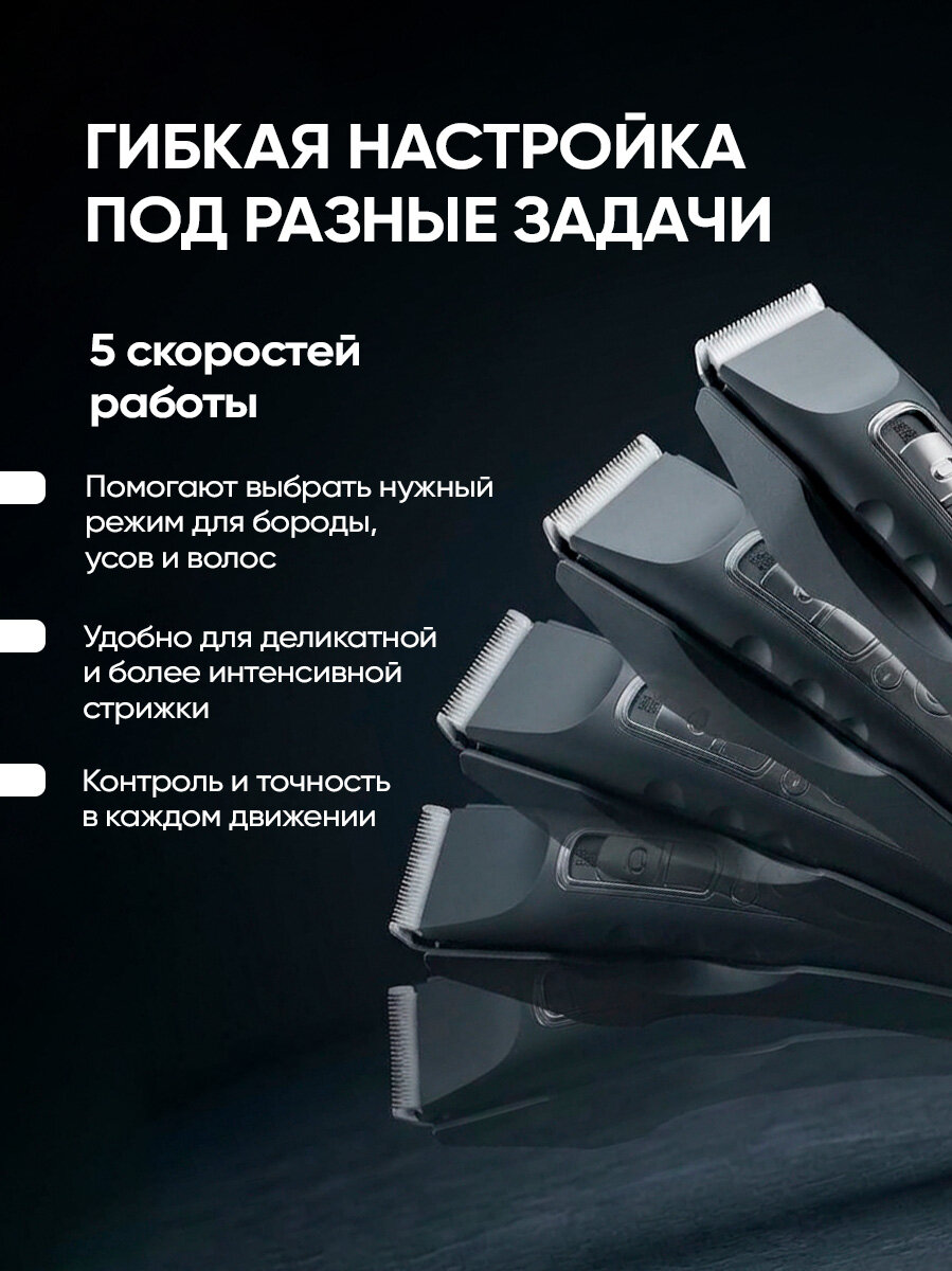 Триммер для стрижки волос Olymp Z3C, керамика, 7 установок длины, LED-дисплей — фото 1
