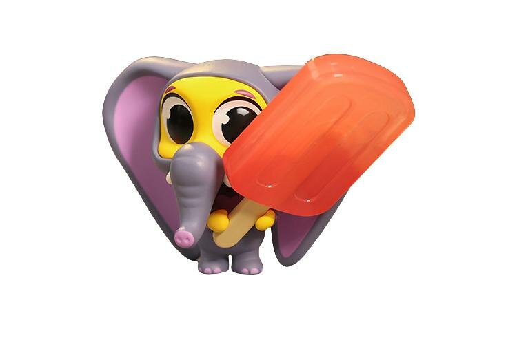 POP MART Zootopia Джуди Секретные коробки, Confirmed-Ice Cream Elephant (Open)