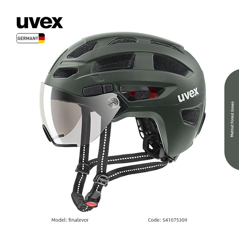 Uvex finale visor велосипедные солнцезащитные очки, размер M, матовая зеленая рамка