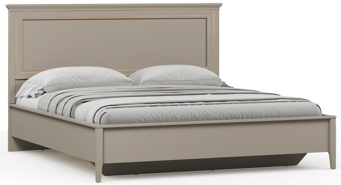 BRW Кровать Классик/Classic LOZ180x200 Глиняный серый Глиняный серый, Глиняный серый