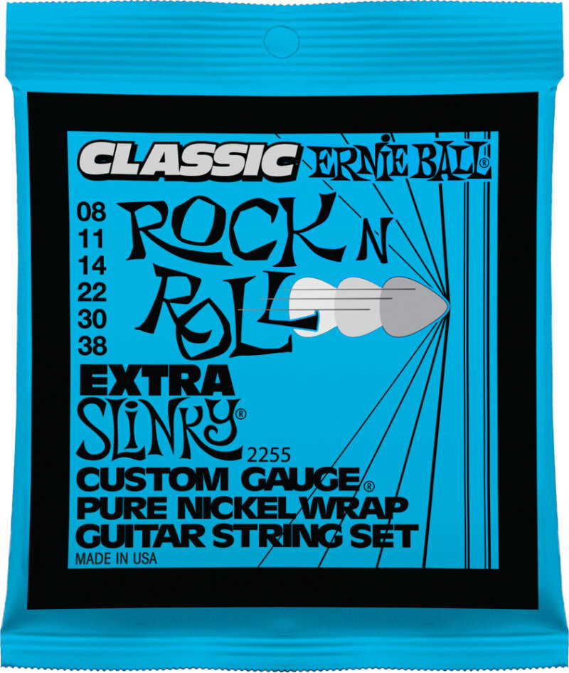 Тонкие струны для электрогитары Ernie Ball 2255