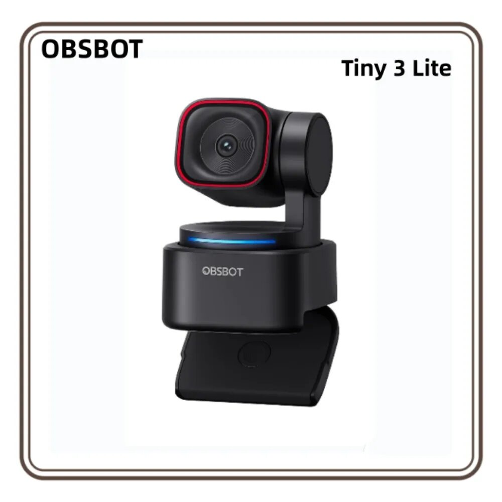 OBSBOT Tiny 3 Lite 4K веб-камера, цвет Tiny 3 Lite — фото 1