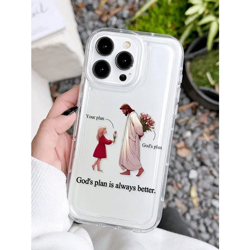Чехол iPhone 13 Pro "Иисус и девочка" — фото 1