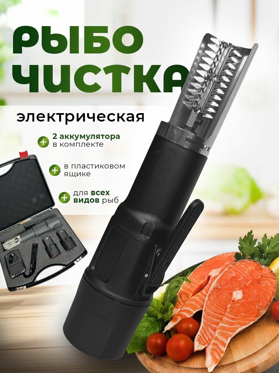 Рыбочистка электрическая аккумуляторная в кейсе