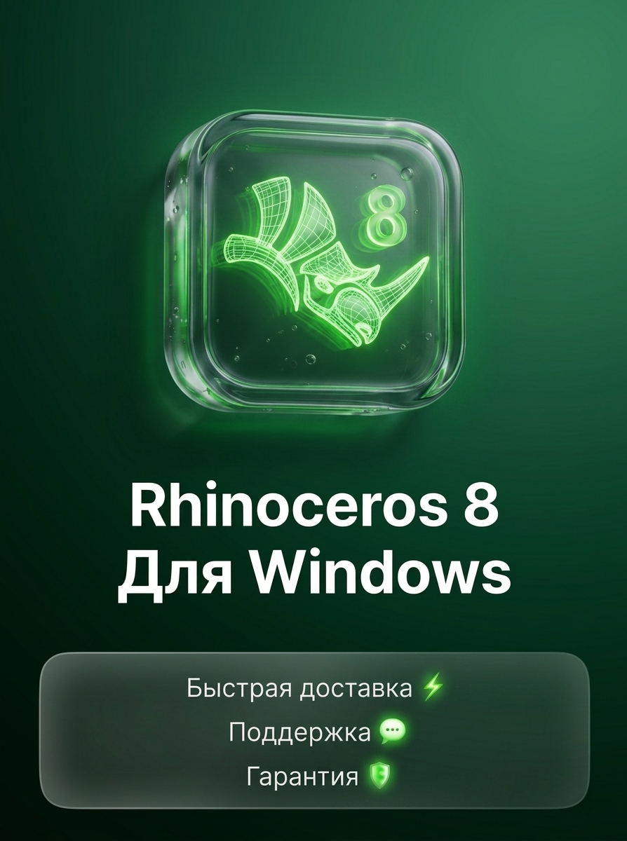 Rhinoceros 8 для ПК Windows | Бессрочный| Portable | 3D графика
