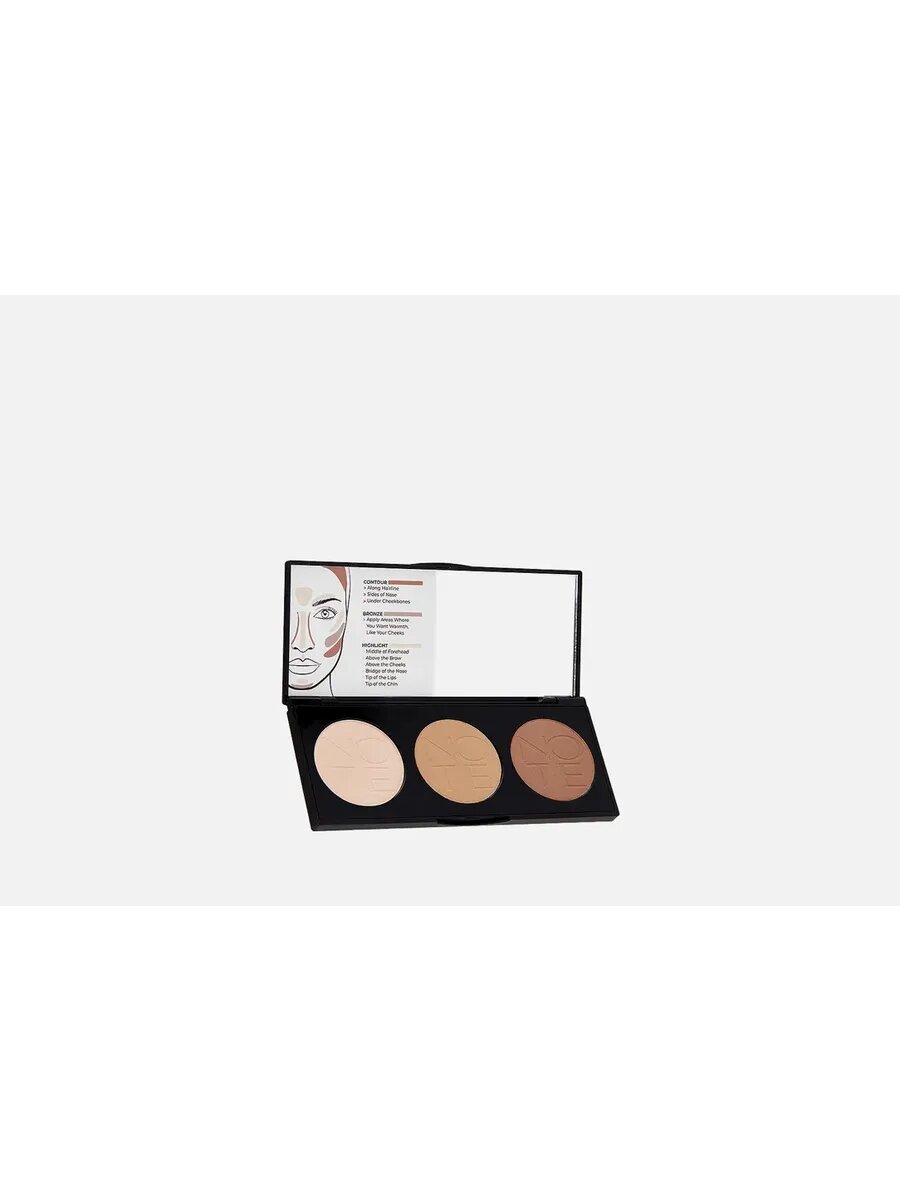 NOTE perfecting contour kit powder palette Пудровая палетка для контурирования лица 15г 2