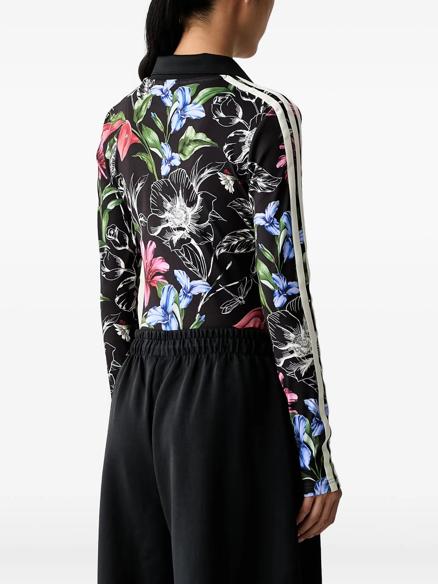 Комбинезон adidas Floral-print side-stripe bodysuit, размер 16 UK — фото 1