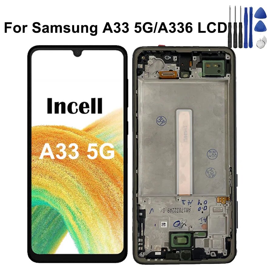 6,4-дюймовый Super AMOLED Дисплей Для Samsung A33 5G С Интегрированным Цифровым Incell No Frame