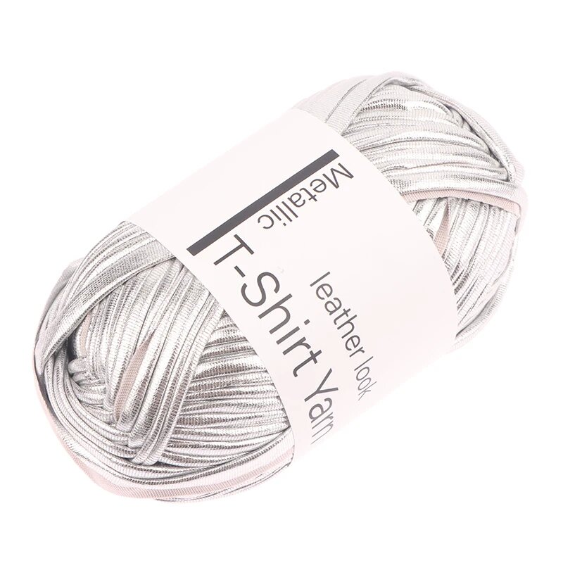 Металлик T-Shirt Yarn, серебряный, 40 м