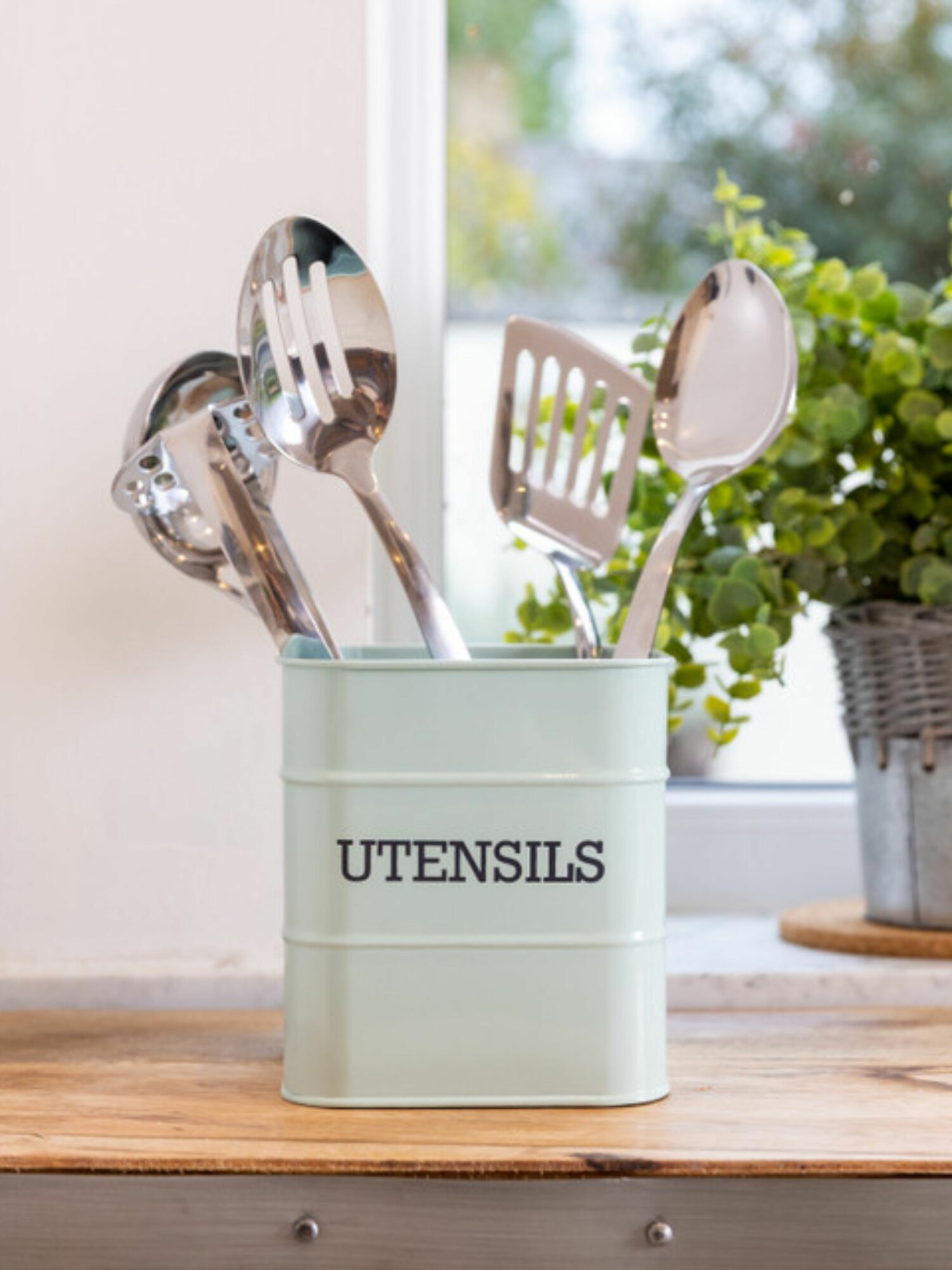 Kitchen Craft подставка для кухонных принадлежностей металлическая серия Living Nostalgia, органайзер кухонный