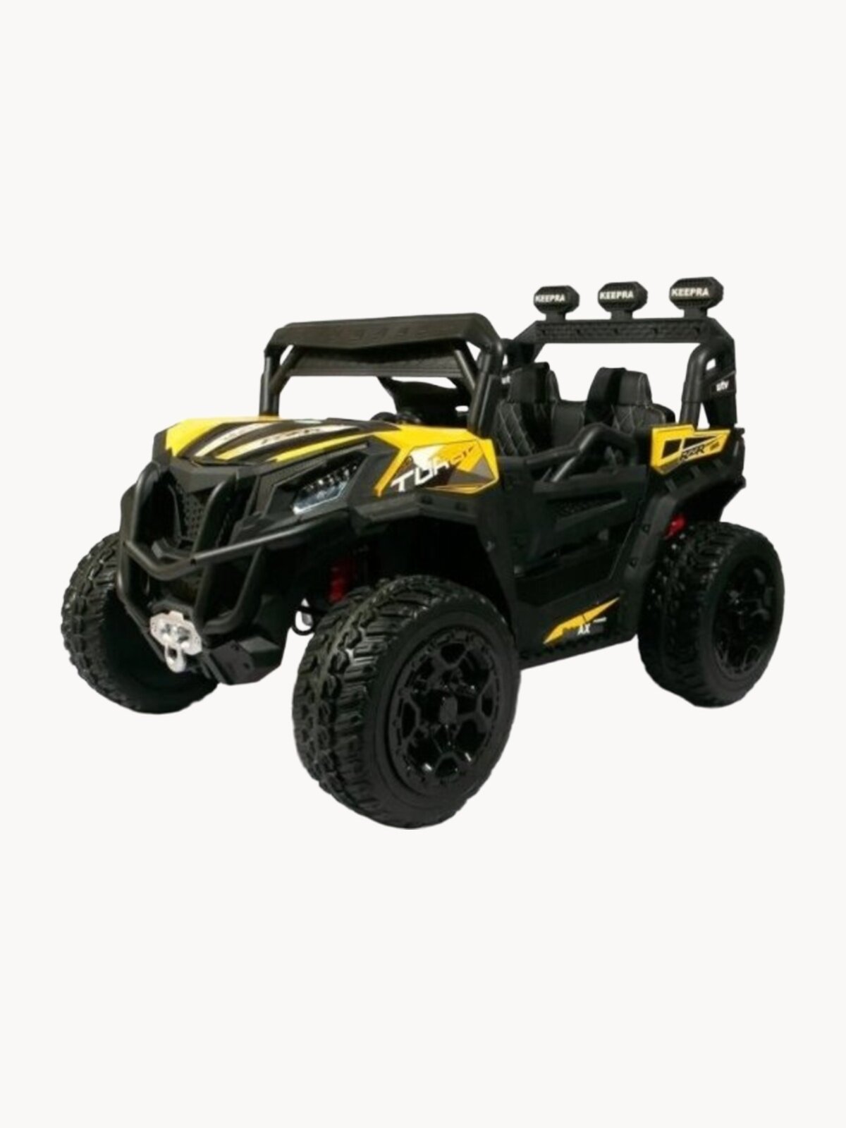 Электромобиль RiverToys C111CC Багги, 12В, 10 Ач, до 7км/ч, полный привод (желтый)