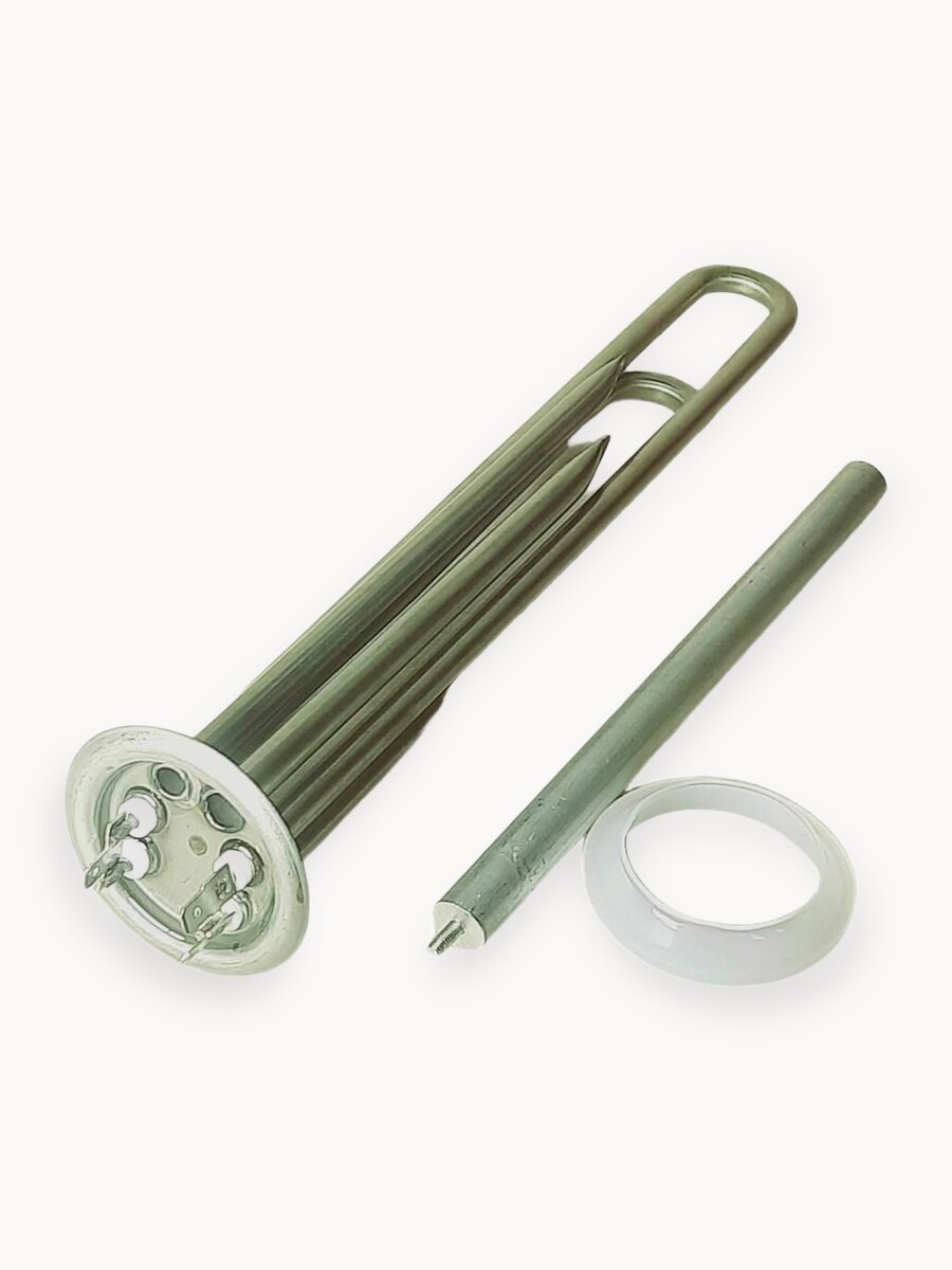 ТЭН для водонагревателя 2,0 кВт, для Thermex, Electrolux, Polaris и др, анод и прокладка