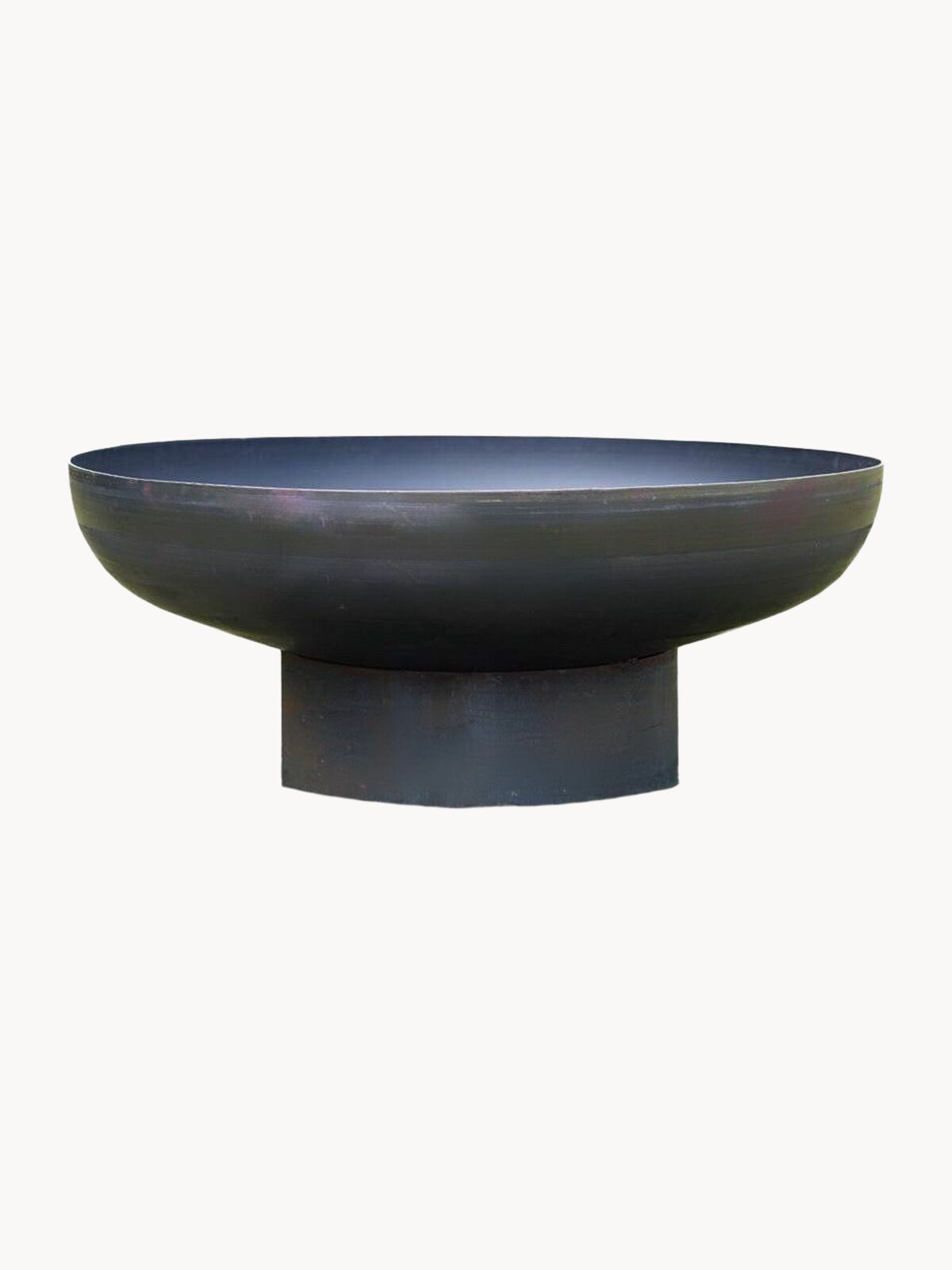 Костровая чаша "Глубокая Round", диаметр 1000 мм, толщина 6 мм. цвет черный-матовый
