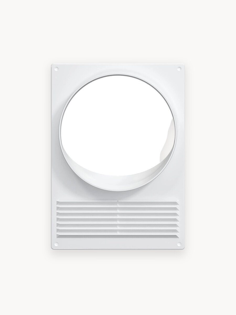 Площадка торцевая Era 150ПТПР, фланец D150 мм, 180х250 мм, белый пластик