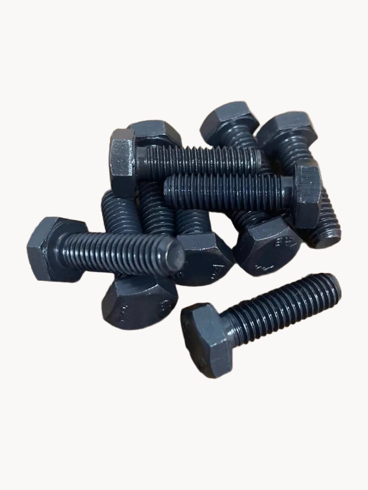 Болт высокопрочный 6х20 мм, DIN933, к. п. 12.9 черный, 10шт.