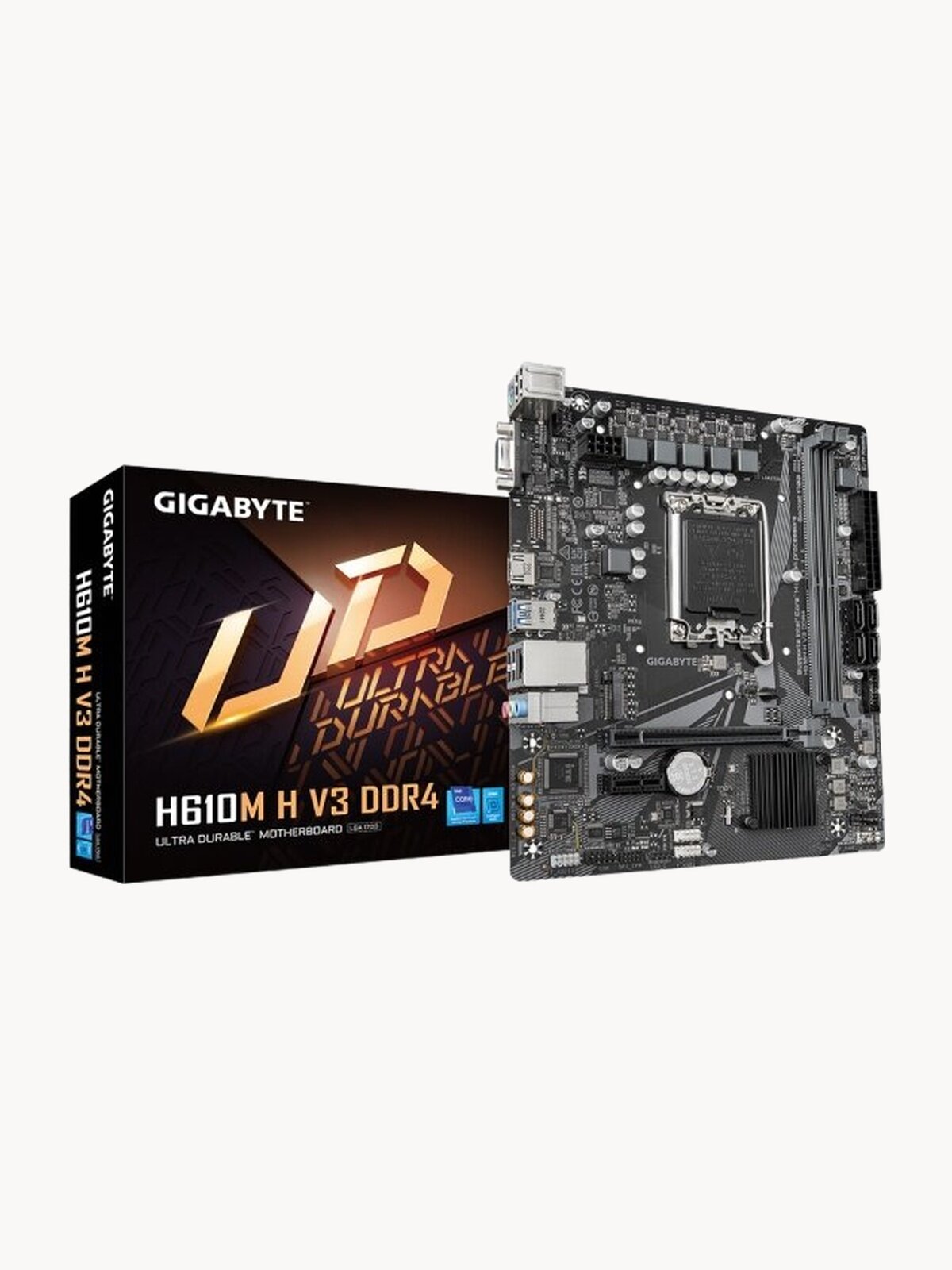 Материнская плата Gigabyte H610M H V3 DDR4 (LGA1700, mATX)