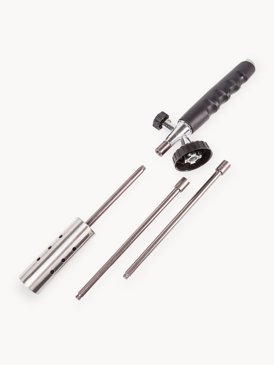 Газовая горелка-насадка удлиненная REXANT, с механическим регулятором, сопло 32 мм