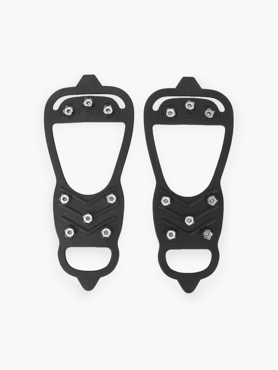 Ледоступы на обувь из прочной резины, зимоступы, ледоходы с металлическими шипами, накладки для обуви, снегоступы на обувь, универсальный размер 35-43