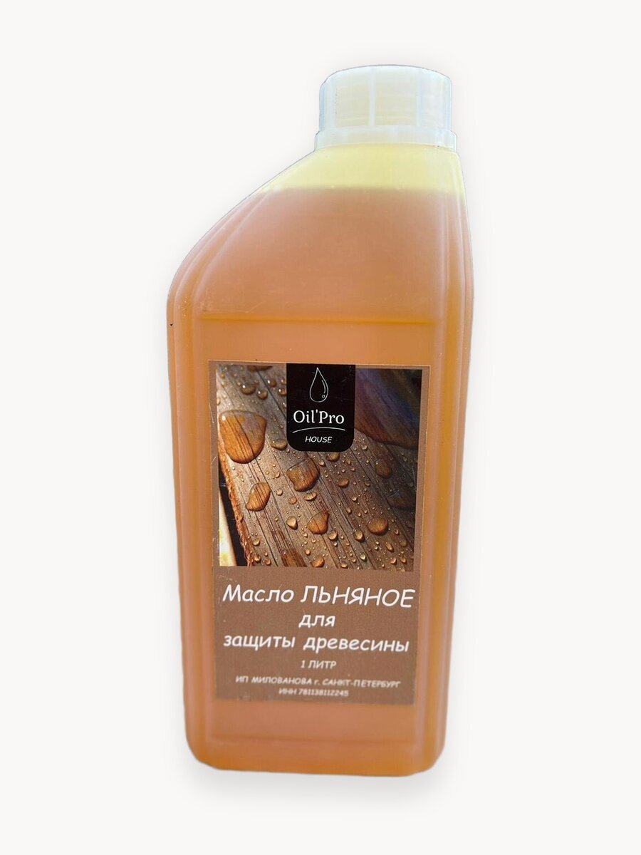 Масло льняное для дерева 1 литр