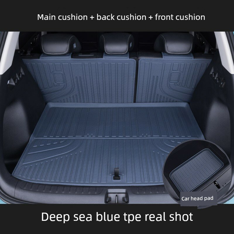 BYD Sea Lion 05 EV Автомобильный коврик для багажника Голубой комплект из основного, подголовника и переднего коврика,