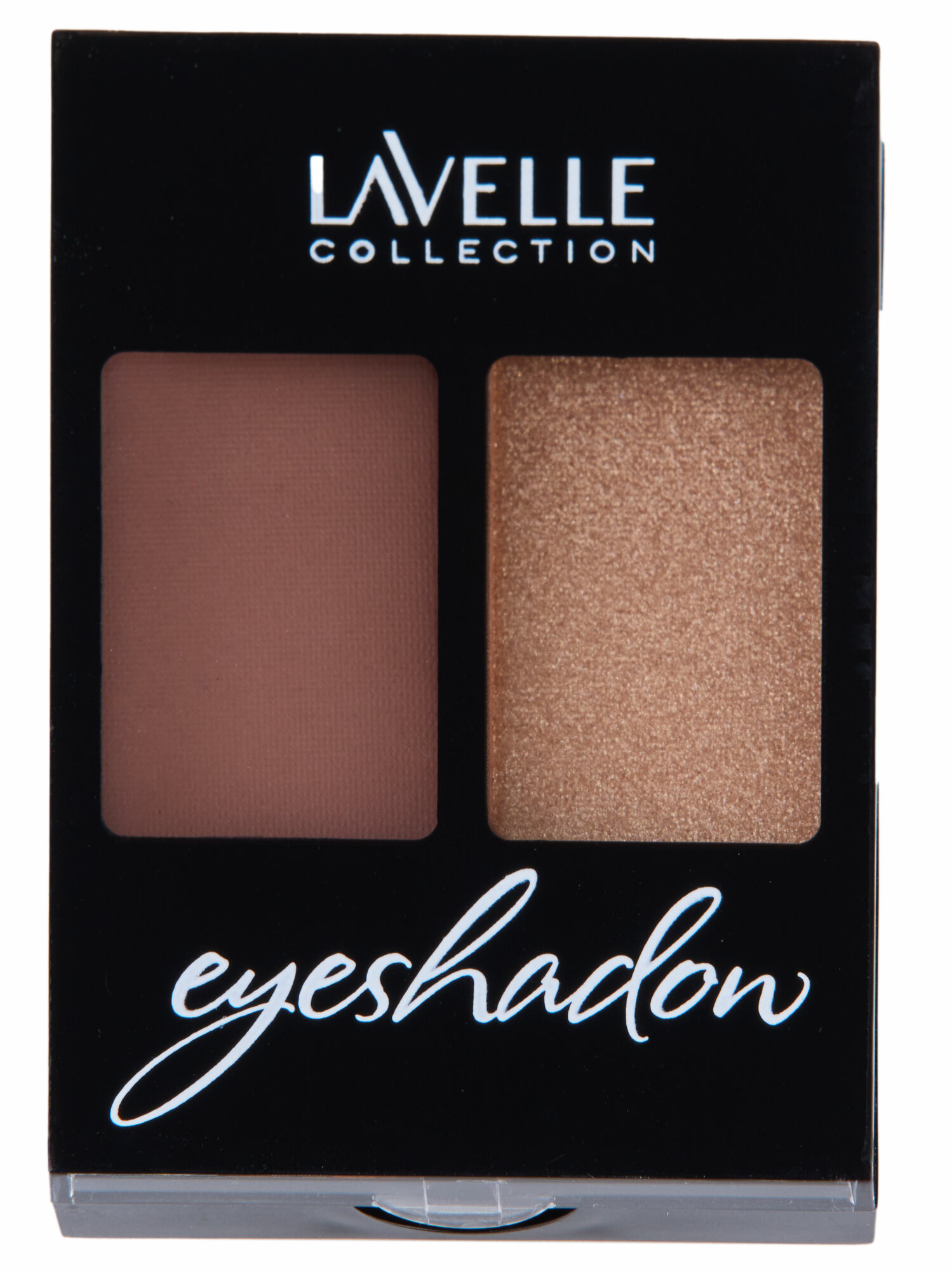 Тени для век Lavelle Collection двухцветные, тон 03 терракотовый / золотистый шиммер