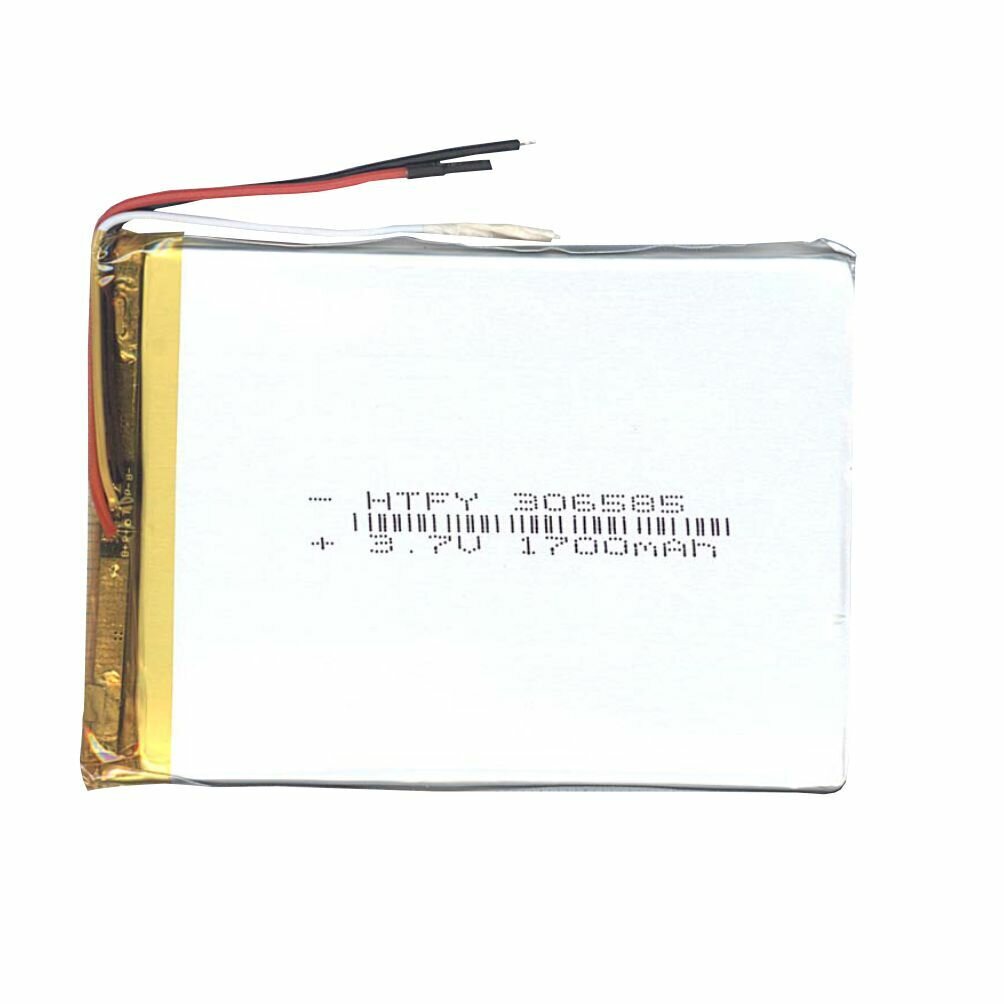 Аккумулятор Li-Pol (батарея) 3*65*85мм 3pin 3.7V/1700mAh