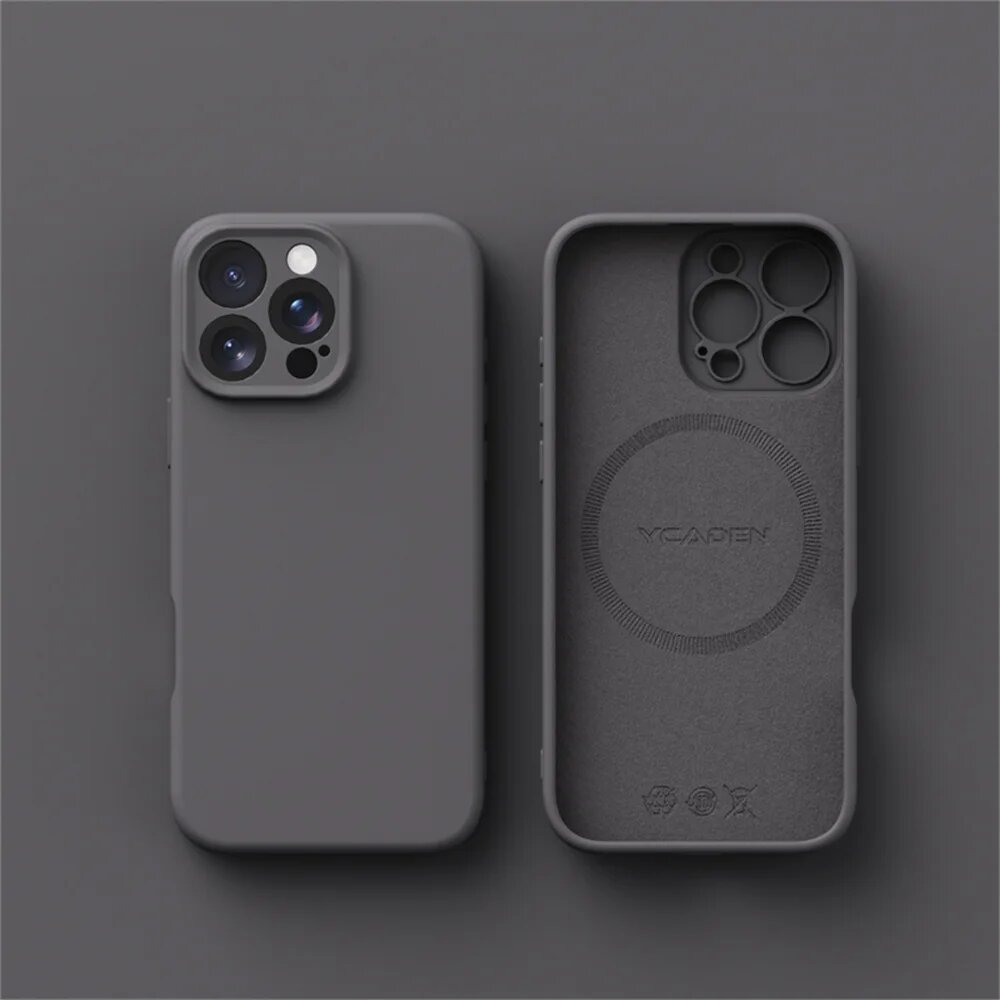 Серый чехол для iPhone 13 Pro Max, Dark Gray, Magsafe