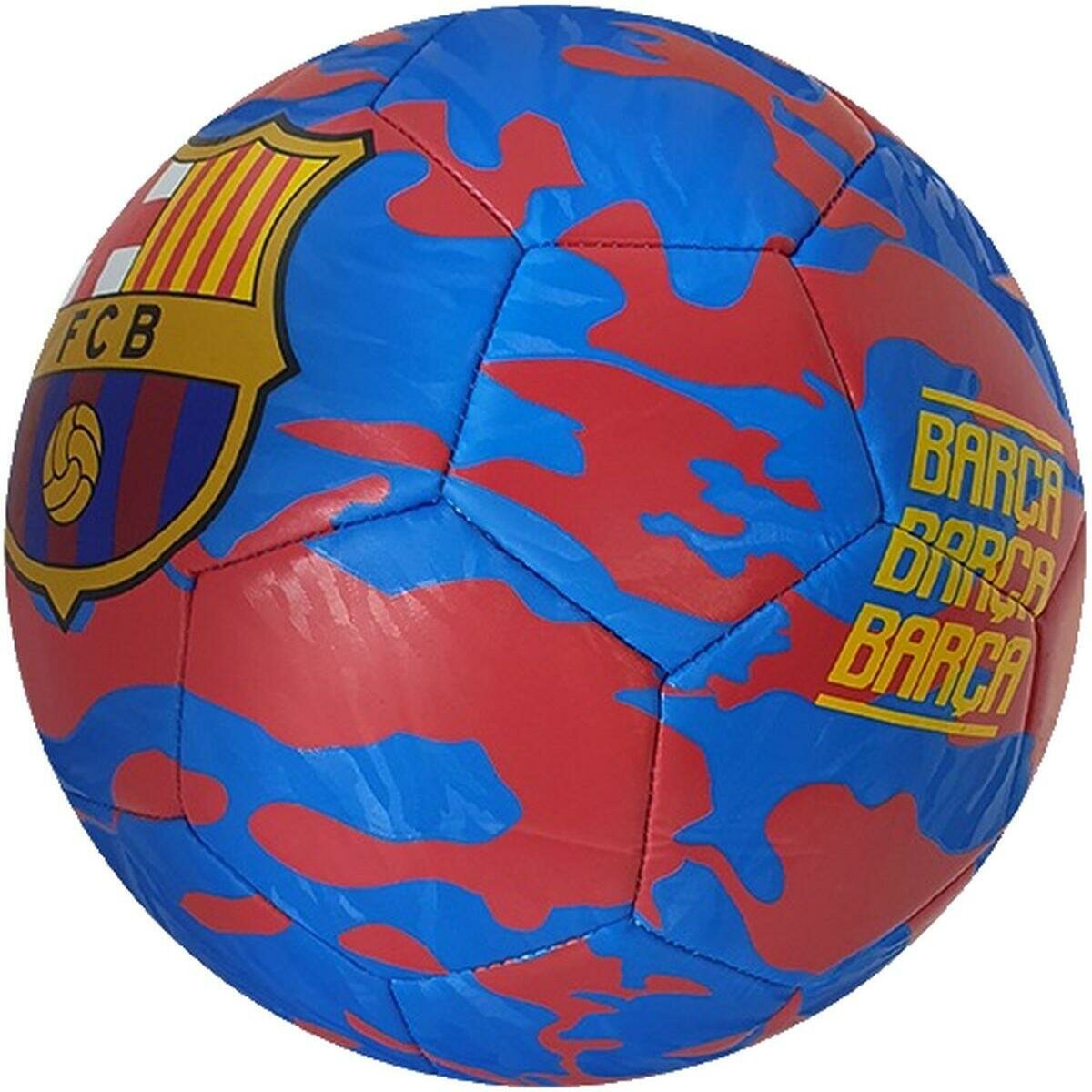 Футбольный мяч Decathlon FC Barcelona Camo, размер 5, 23см, тёмно-синий, красный, жёлтый