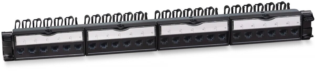 Патч-панель Cabeus (PL-24-KJ-RJ45-Cat.6-180T)