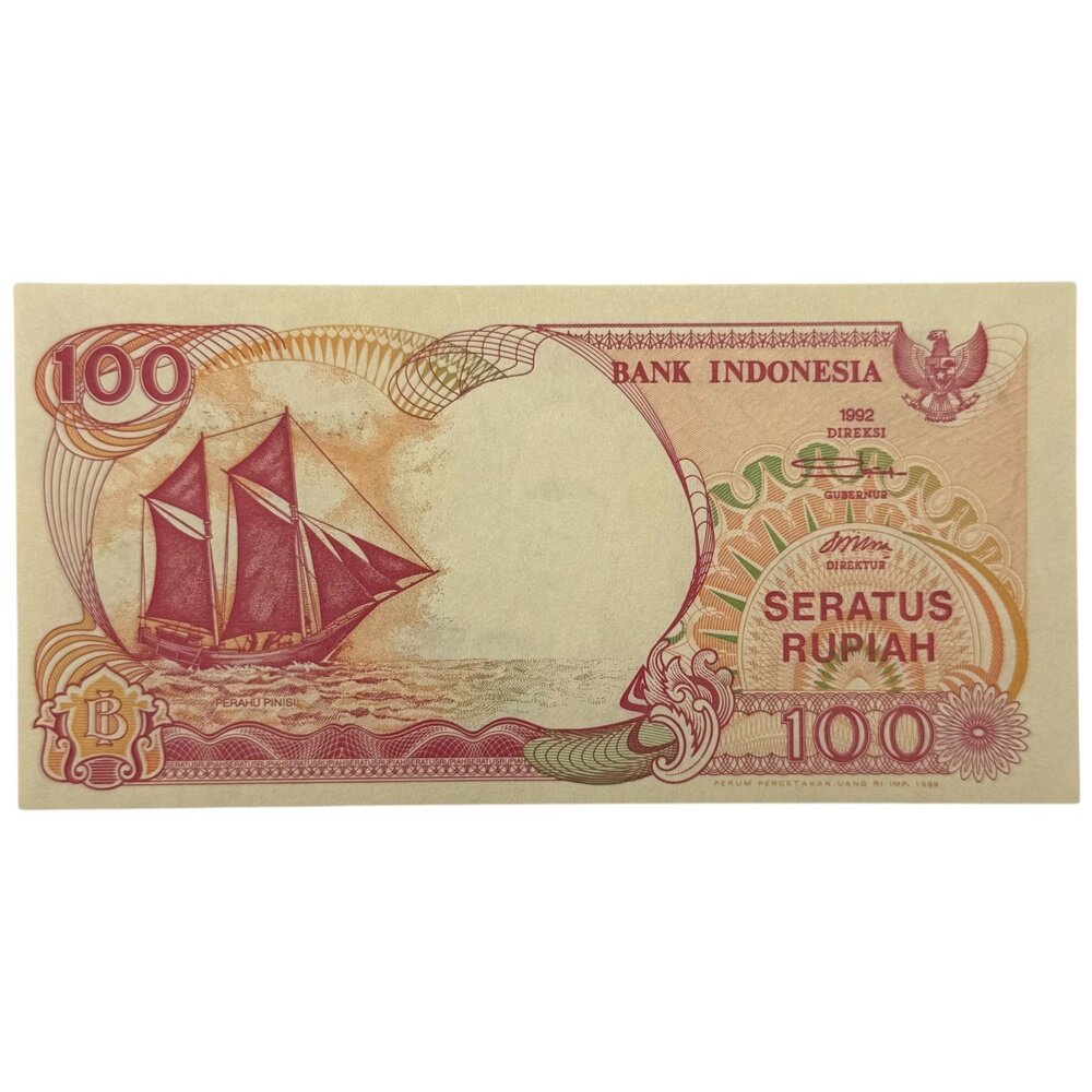 Индонезия 100 рупий 1992 г. (1999 г.) (Серия VLH)
