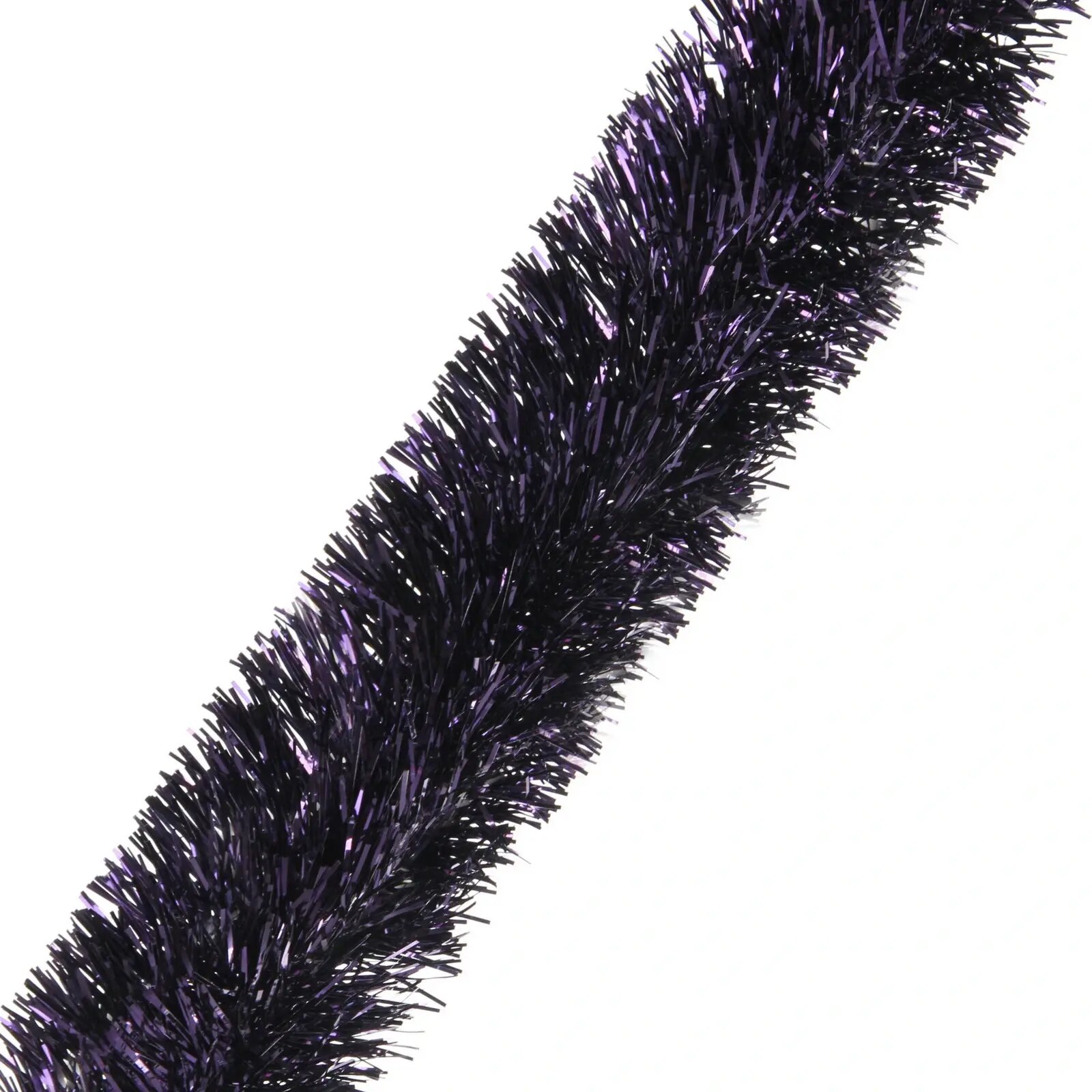 Мишура «Волшебные искры» 2 м, темно-фиолетовая, блестящая, ПВХ