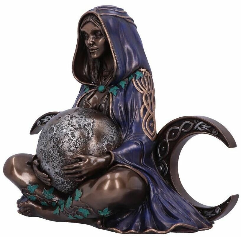 Статуэтка "Триединая богиня", смола, ручная роспись, бронзового цвета