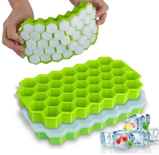 Гибкий ледяной диск в форме сотовой ячейки BPA силиконовый ледяной диск из маленьких кубиков льда для холодных напитков