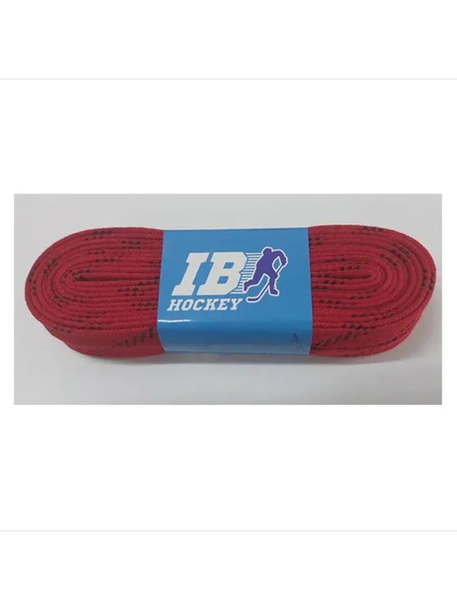 Шнурки для коньков с пропиткой красные IB 274 см