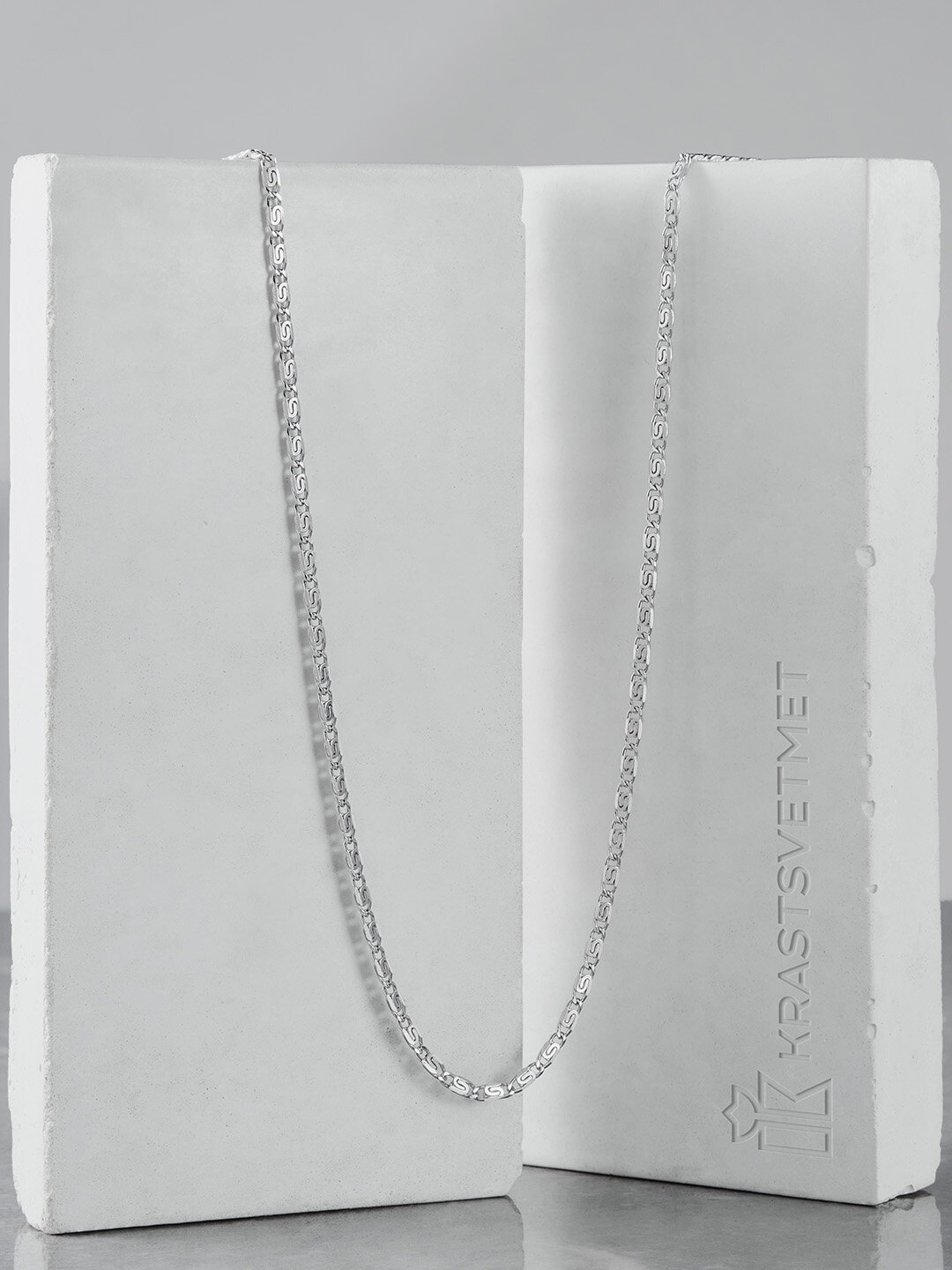 Цепь серебро, 925 проба, родирование