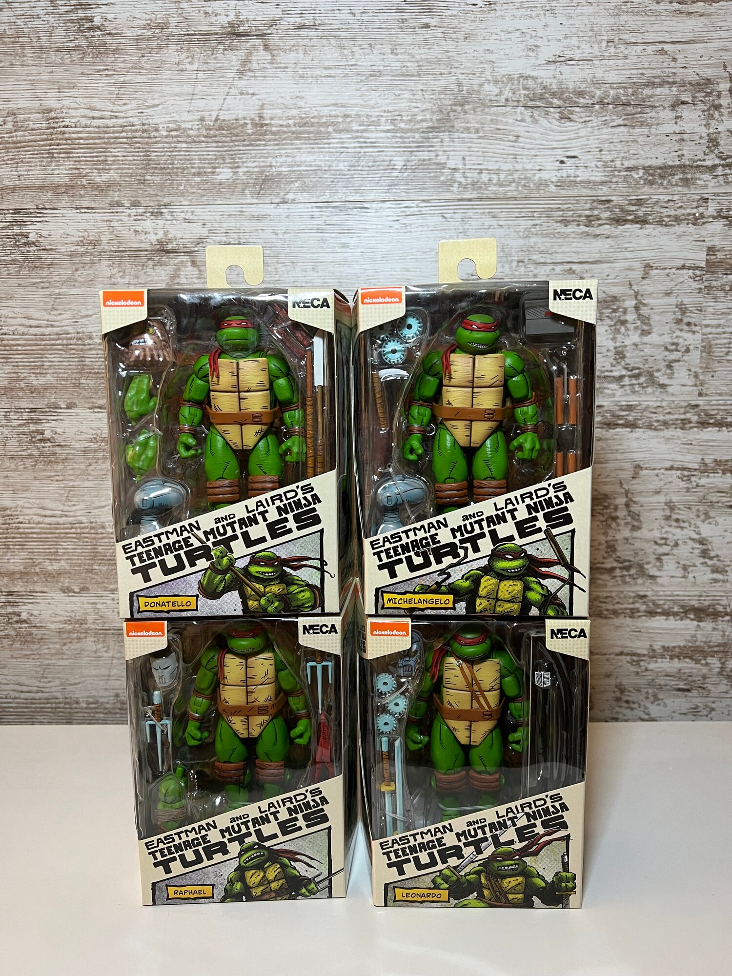 Набор фигурок Черепашки ниндзя, Teenage Mutant Ninja Turtles, по 18 см от Neca