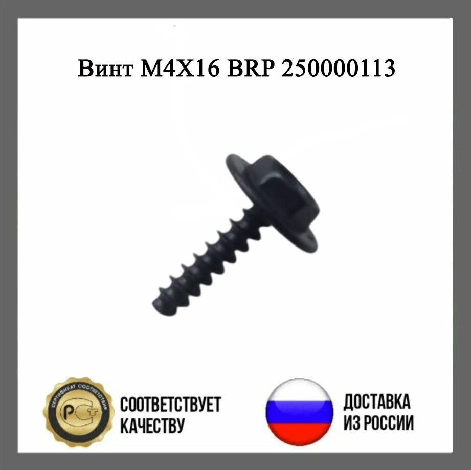Винт М4Х16 BRP 250000113