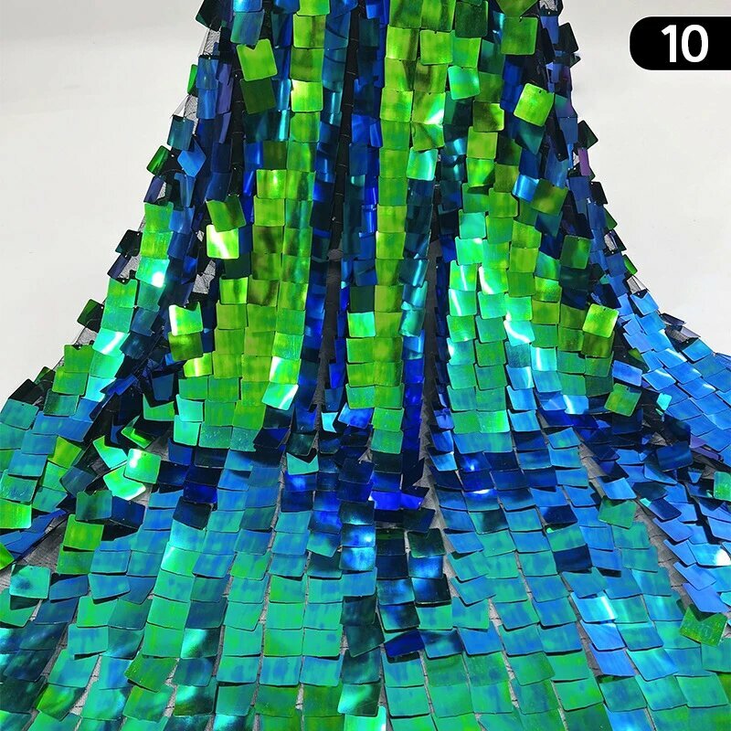 Шёлковая сетчатая ткань с пайетками 1 ярд 10