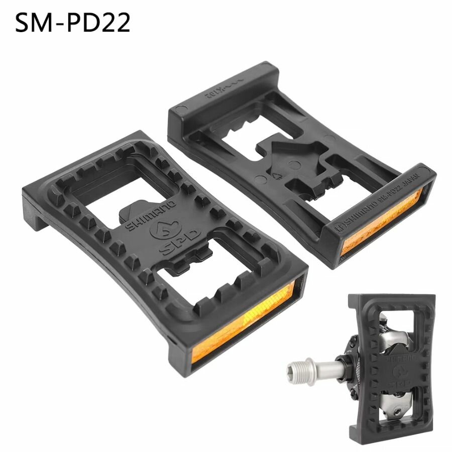 SHIMANO SPD SM-PD22 Flat Cleat Mountain Bike Pedal Flat Adapter PD22 для PD-M520 M540 M780 M980 Контактные педали для горного велосипеда