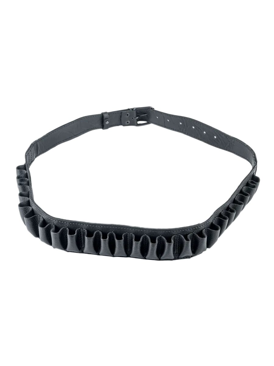 Патронташ открытый на 30 патронов 20 калибра черный для охоты