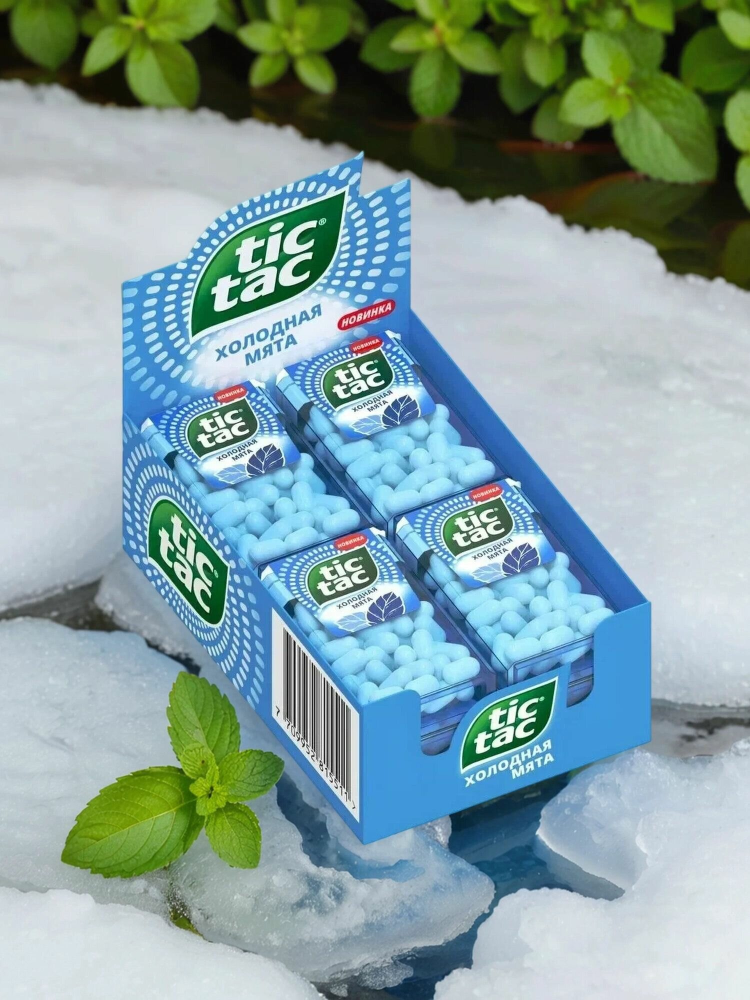 Драже Tic Tac, Холодная мята, 12 штук по 16гр.