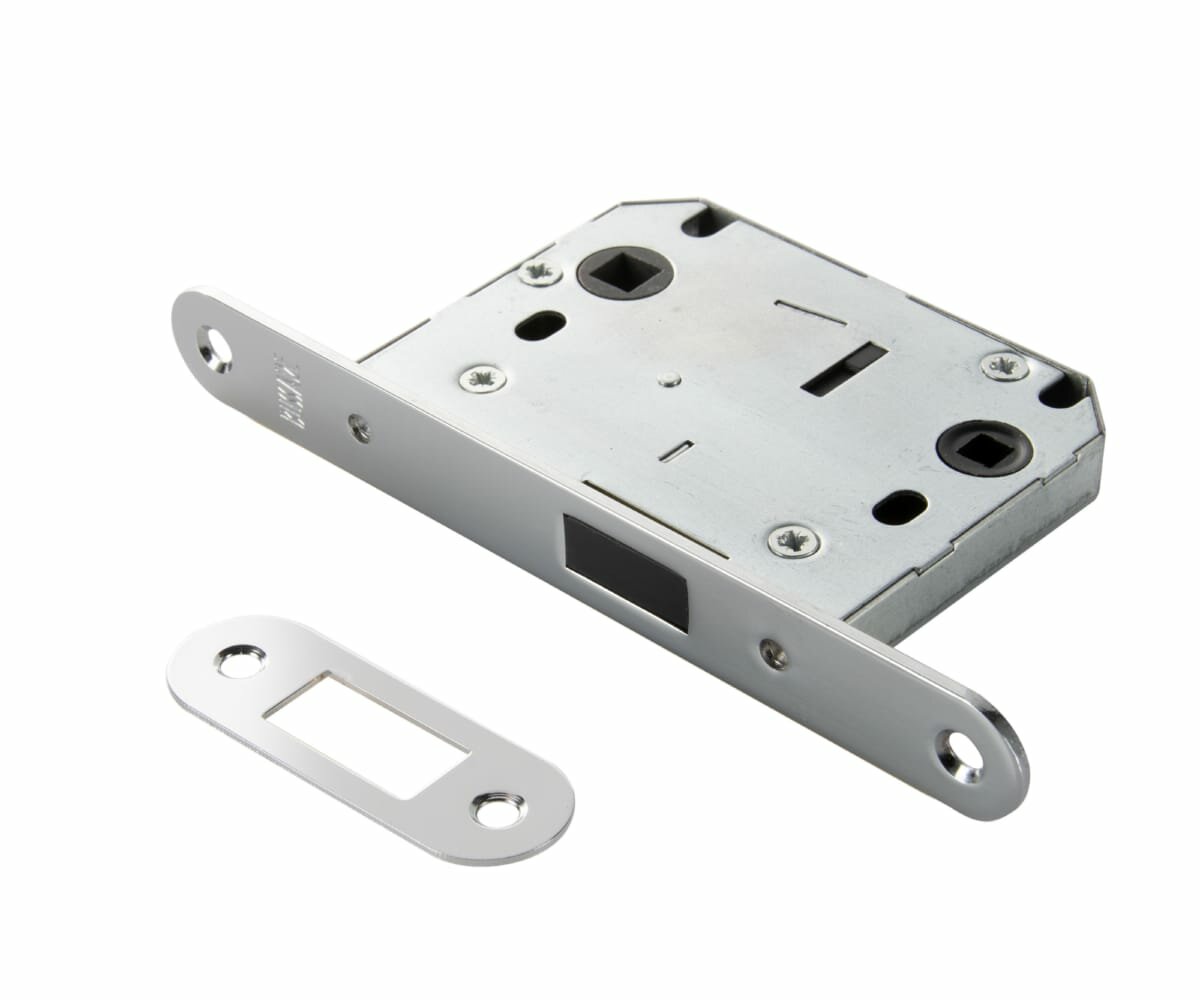 Дверная защелка Bussare магнитная MAG50/70 CHROME (Хром) под ручку и сантехническую завертку