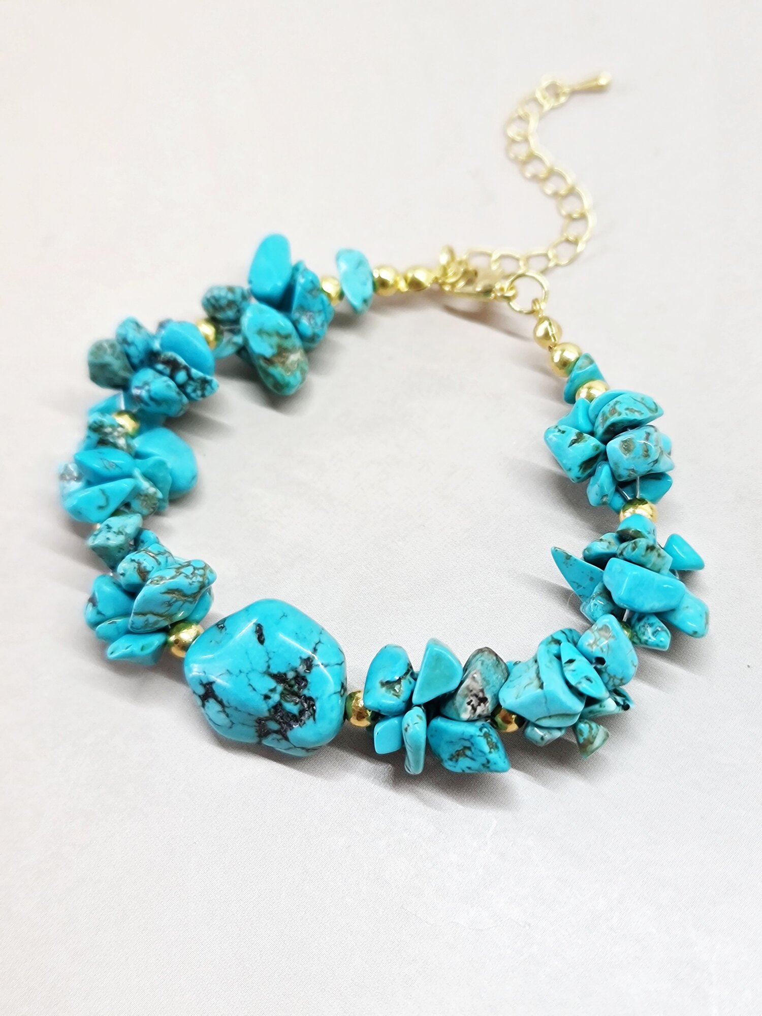 Плетеный браслет, бирюза