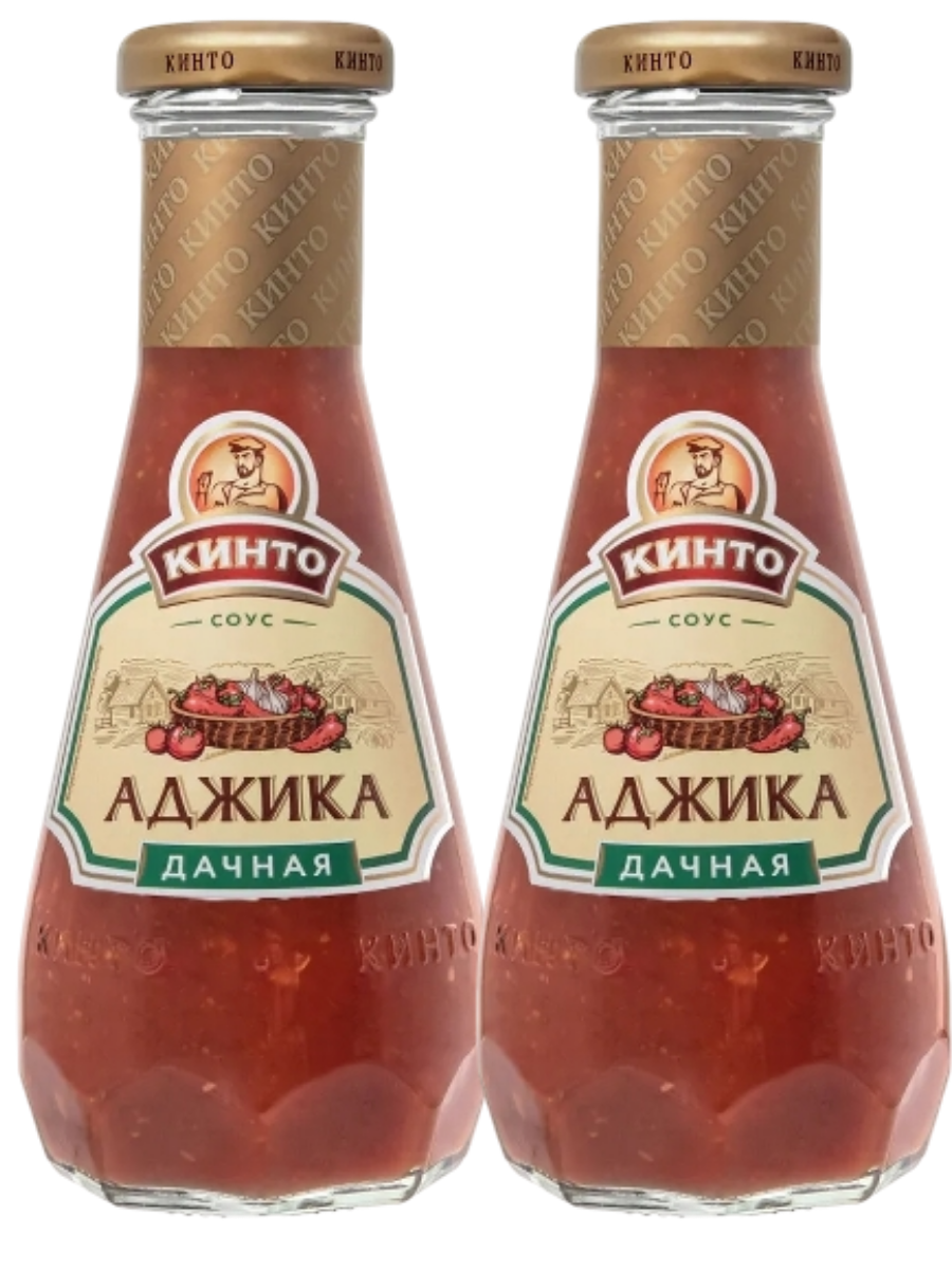 Соус томатный "Аджика Дачная" ТМ "Кинто" набор 300 гр*2штуки