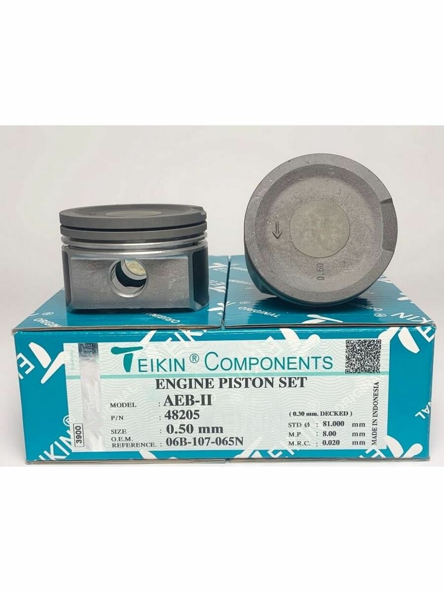 Комплект поршней Volkswagen ARX, d81.0+0.50, Teikin 48205.050