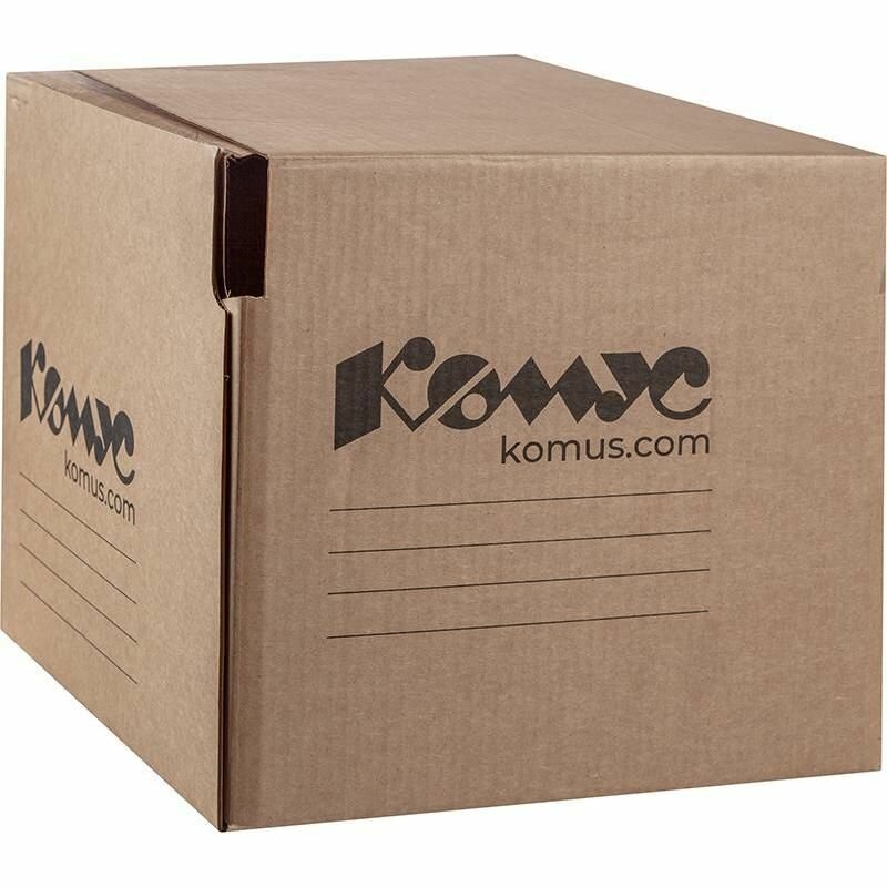 Короб архивный гофрокартон Комус на липучке 327x297x309 мм бурый до 3000 листов