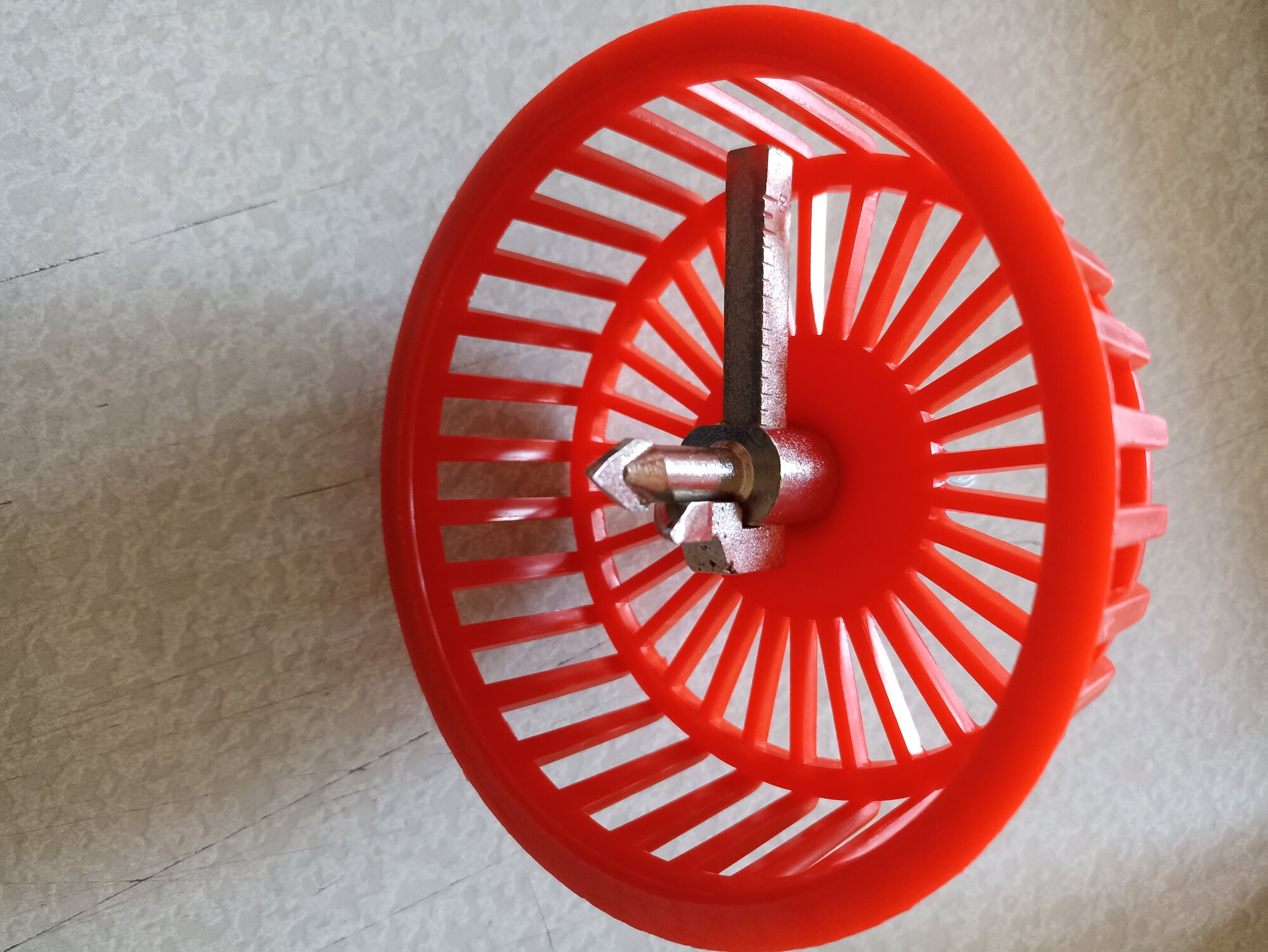 Сверло круговое по кафелю "балеринка" с защитной решёткой SEB.