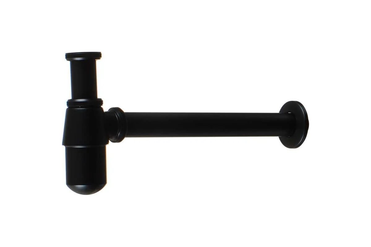 Сифон для раковины Terma без выпуска, бутылочный, латунный, black pearl Classica, 1 1/4" 10087 18839